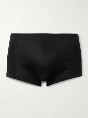 Zimmerli Sea Island Cotton Boxer Briefs - Black