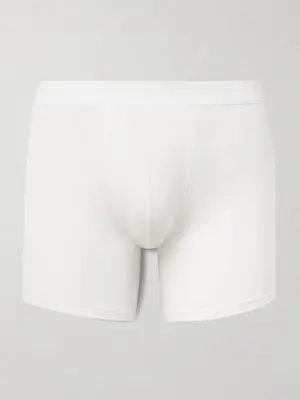 Zimmerli Pureness Stretch-micro Modal Boxer Briefs - White