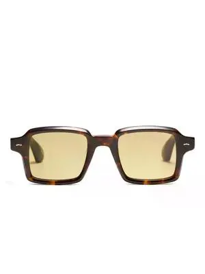 PETER AND MAY S120 Numero Tortoiseshell-effect Square-frame Sunglasses - Brown