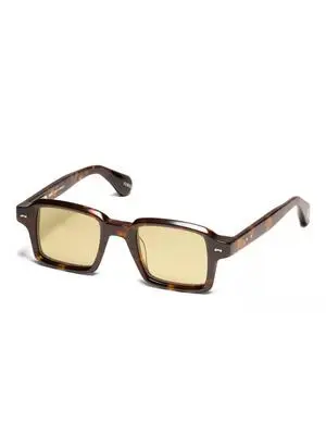 PETER AND MAY S120 Numero Tortoiseshell-effect Square-frame Sunglasses - Brown