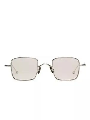 PETER AND MAY Square-frame Titanium Sunglasses - Silver
