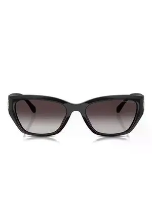 Michael Kors Logo-plaque Cat-eye Sunglasses - Black