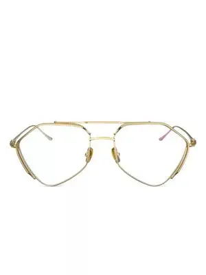 VYSEN EYEWEAR Geometric Frame Glasses - Gold
