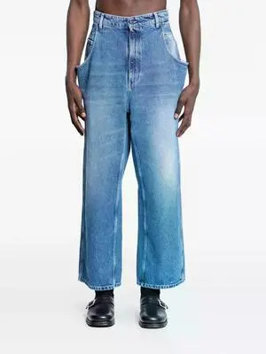 HED MAYNER Draped Five-pocket Jeans