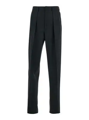 TOM FORD Tom Ford High-Waisted Wool Pants - Black