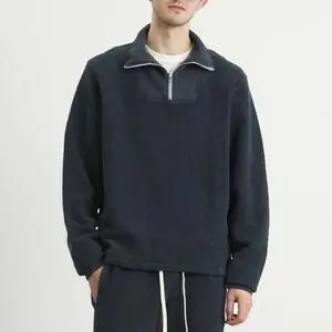 LES TIEN Inside Out Half Zip Yacht Pullover
