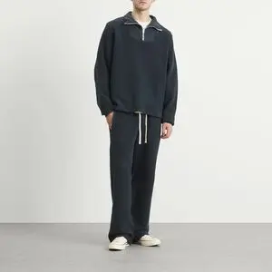 LES TIEN Inside Out Half Zip Yacht Pullover