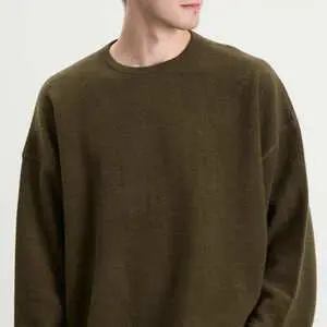 You Must Create Studio Wool Blend Sweatshirt - Dark Green