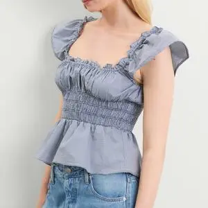 Faithfull The Brand Janne Gingham Top