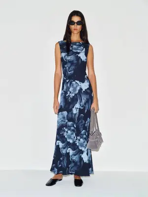 REFORMATION Prescott Maxi Dress - Blue