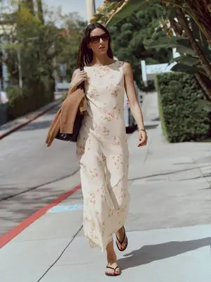 long dress women Oxblood Red Long Dress M