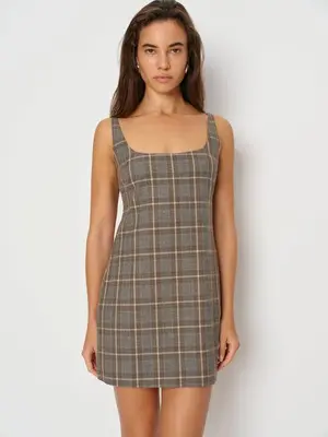 Lightweight Check Print Dresses