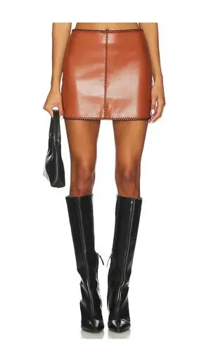 Amanda Uprichard Ginger Skirt - Brown