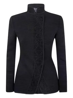 Giorgio Armani Ribbed High-neck Jacket
