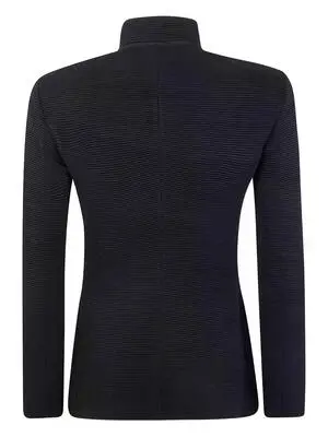 Giorgio Armani Ribbed High-neck Jacket