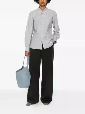 LEMAIRE Button-down Long-sleeve Shirt - Blue