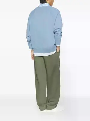 Maison Kitsuné Crew-neck Sweatshirt With Raglan Sleeves - Blue