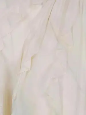 Zimmermann Ruffled High-neck Blouse - Neutrals