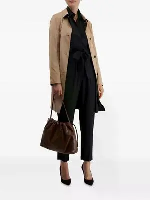Kiton Belted Collared Coat