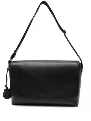 Bally Capitol Leather Messenger Bag - Black
