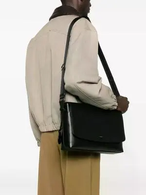 Bally Capitol Leather Messenger Bag
