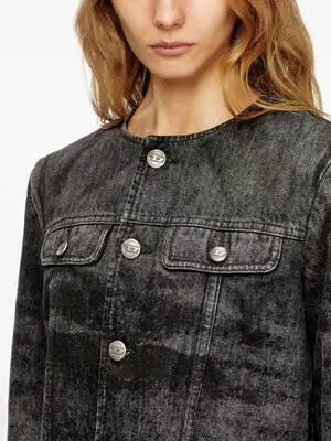 DIESEL Frayed-hem Denim Jacket