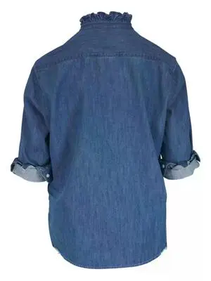 Frank & Eileen Ruffled Denim Shirt
