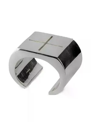 PARTS OF FOUR Plated Crescent Plane Cuff Bracelet - Silver