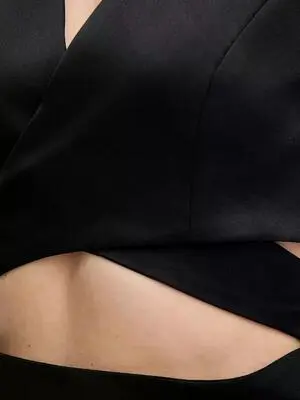 SANDRO FERRONE Cut-out V-neck Top