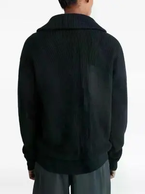 LEMAIRE Ribbed Half-zip Sweater