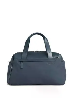 TROUBADOUR Leather-handle Holdall - Blue