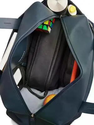 TROUBADOUR Leather-handle Holdall