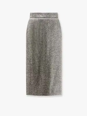 Dolce & Gabbana Virgin Wool Midi Pencil Skirt