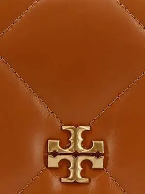 Tory Burch Kira Matelassé Leather Shoulder Bag - Brown