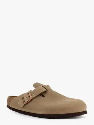 BIRKENSTOCK Boston Bs Leather Mule - Beige