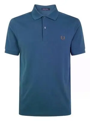 Fred Perry Laurel Wreath-embroidered Polo Shirt - Blue