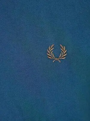 Fred Perry Laurel Wreath-embroidered Polo Shirt - Blue