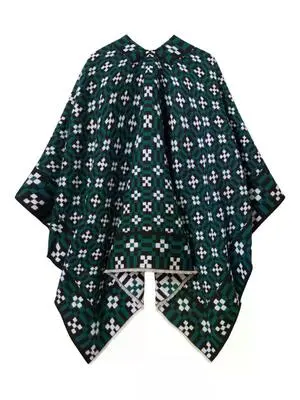 La DoubleJ Geometric-pattern Cape