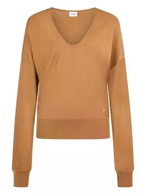 TOD'S V-neck Wool-silk Blend Sweater