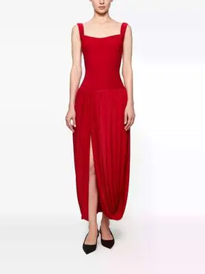 ATU BODY COUTURE Scoop-neck Midi Dress - Red