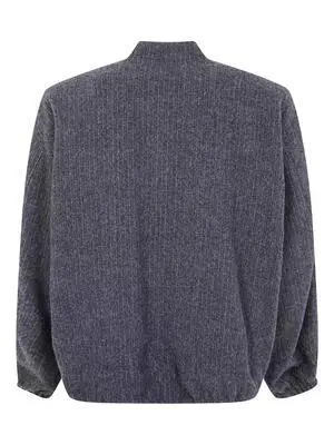 GIORGIO BRATO Zip Bomber Jacket - Grey