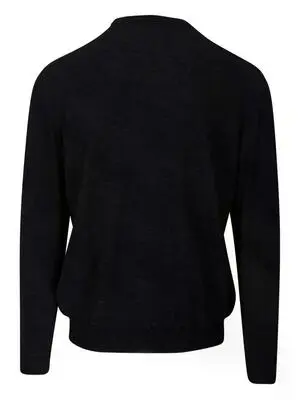 Fedeli Round-neck Sweater - Black