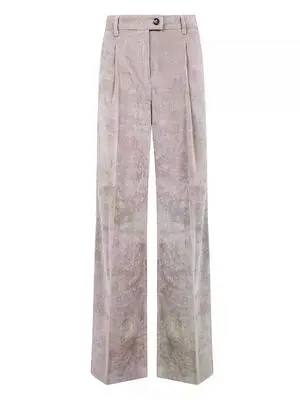 DRHOPE Pleated Corduroy Trousers - Neutrals