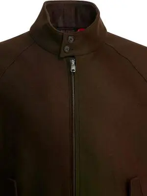 BARACUTA G9 Melton Zip-front Jacket - Brown