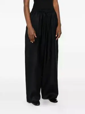 Sofie D'hoore Elastic-waist Silk Trousers - Blue