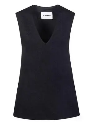 Jil Sander V Neck Tops