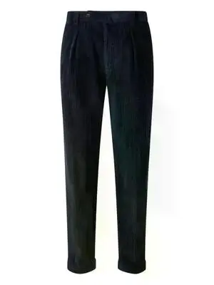 BERWICH Pleated Corduroy Trousers - Blue