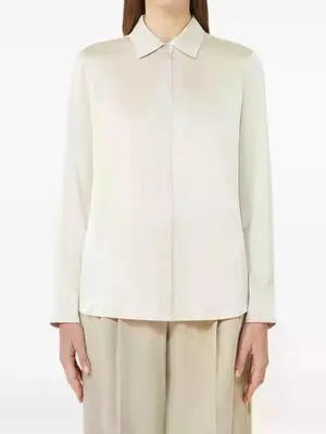 Max Mara Silk Long-sleeve Shirt