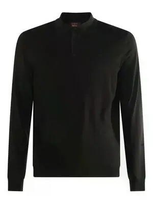 ZANONE Long-sleeve Polo Sweater - Brown