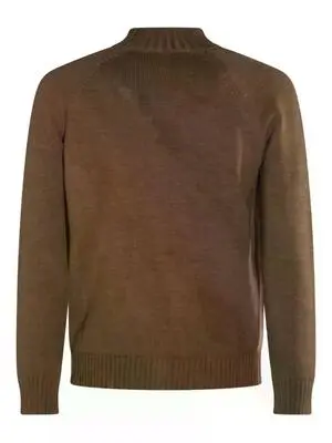 ZANONE High-neck Raglan-sleeve Sweater - Brown